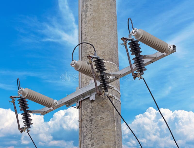 High Voltage Electrical Substation Stock Photo - Image of current ...