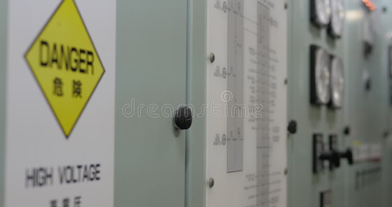 High Voltage Electrical Switchboard Stock Footage - Video of panel ...