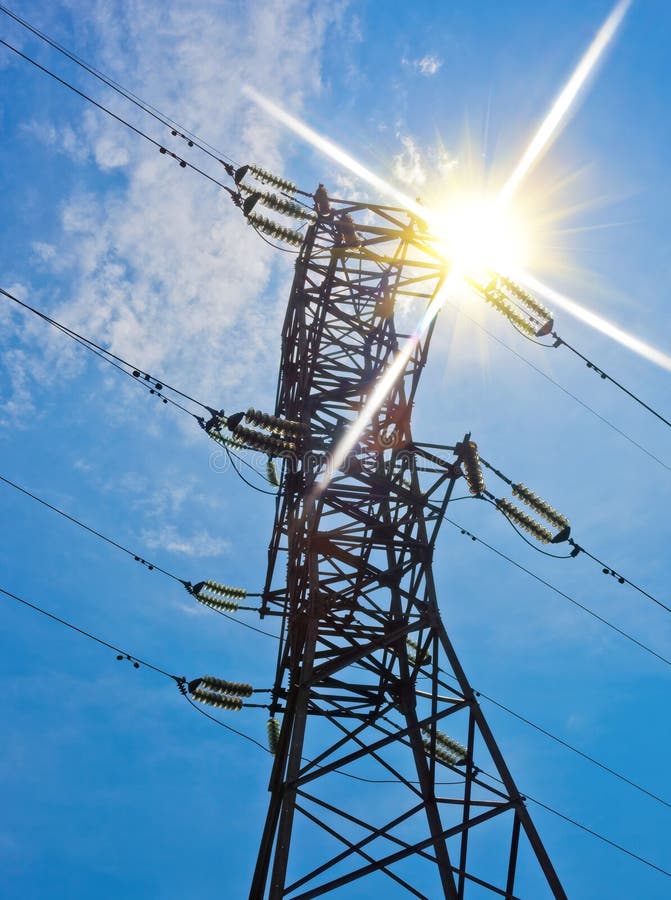 High Voltage Electricity Pylon Stock Photo - Image of electricity ...