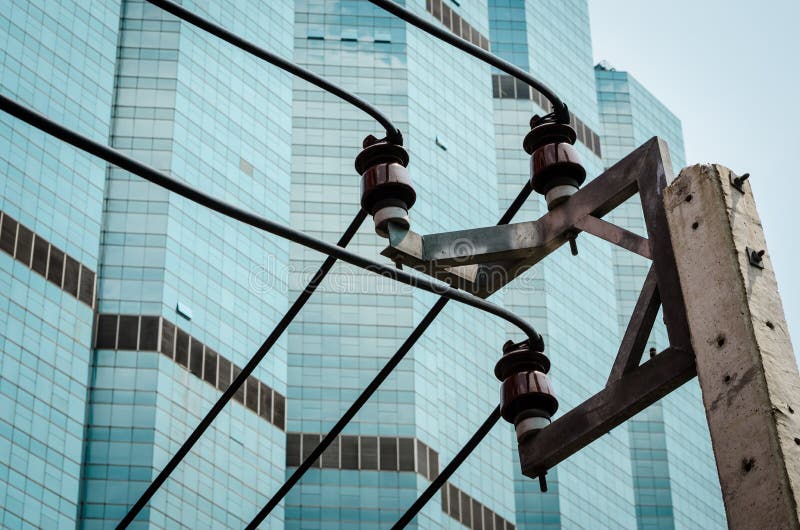 High Voltage Electricity Pylon Stock Photo - Image of power, building ...
