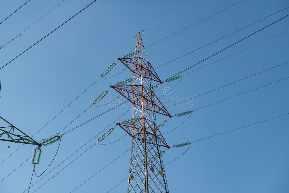 High Voltage Electricity Pylon, a Symbol of Energy and Infrastructure ...