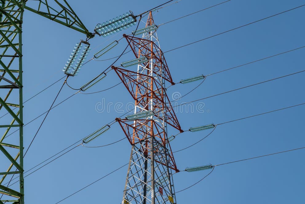 High Voltage Electricity Pylon, a Symbol of Energy and Infrastructure ...