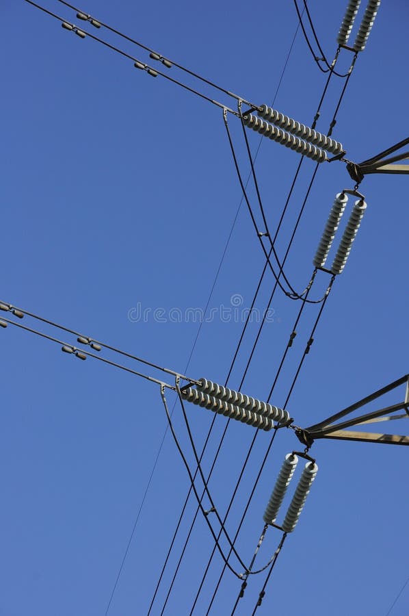 High-voltage Glass Isolator Stock Image - Image of industry, energy ...