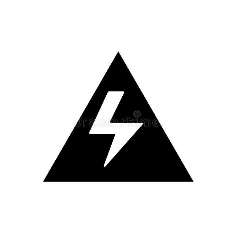 High Voltage Icon Vector Isolated on White Background, High Voltage ...