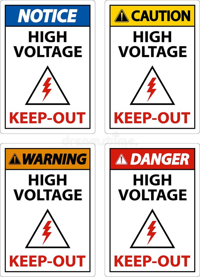 Danger High Voltage Keep Out Stock Illustrations – 302 Danger High Voltage Keep Out Stock ...