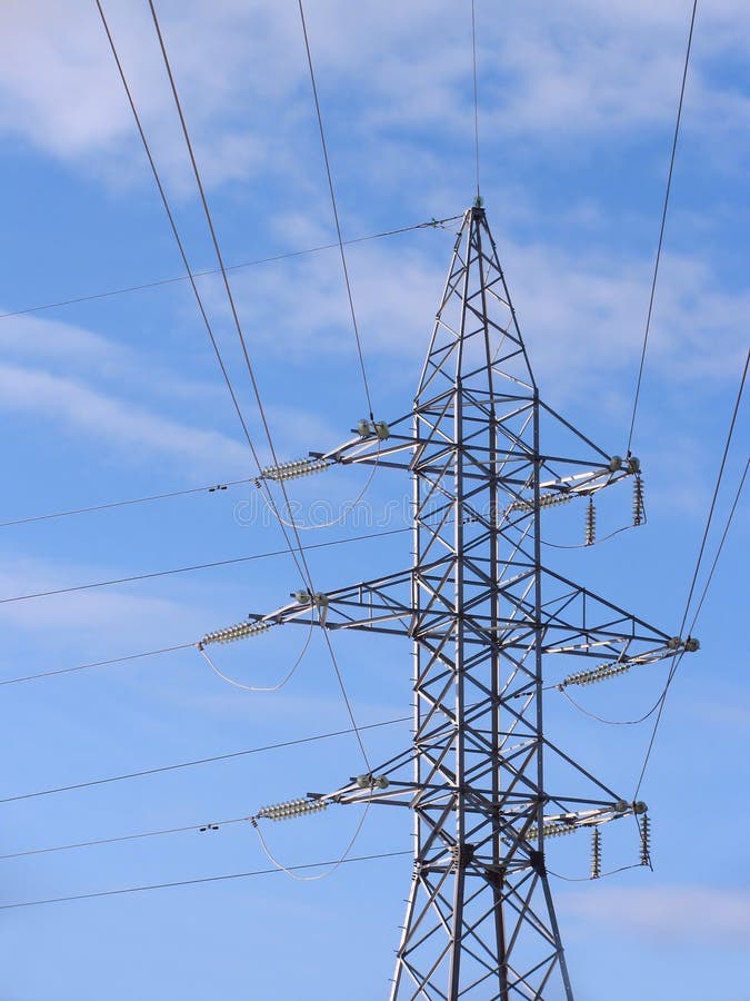 High-voltage line stock image. Image of electric, lines - 14674549