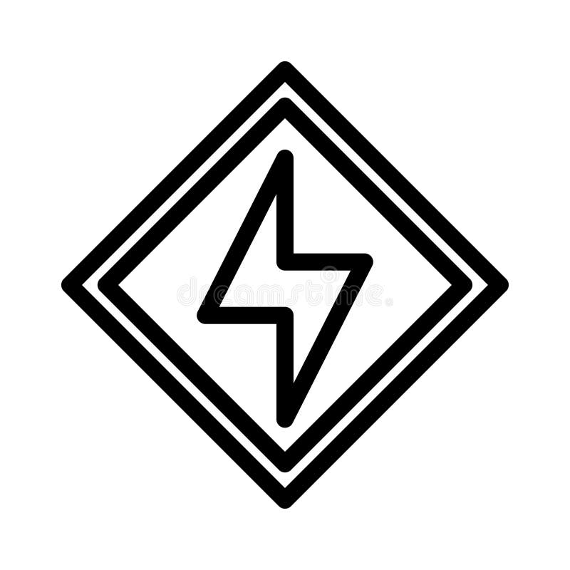 High Voltage Line Icon Illustration Vector Graphic Stock Vector ...