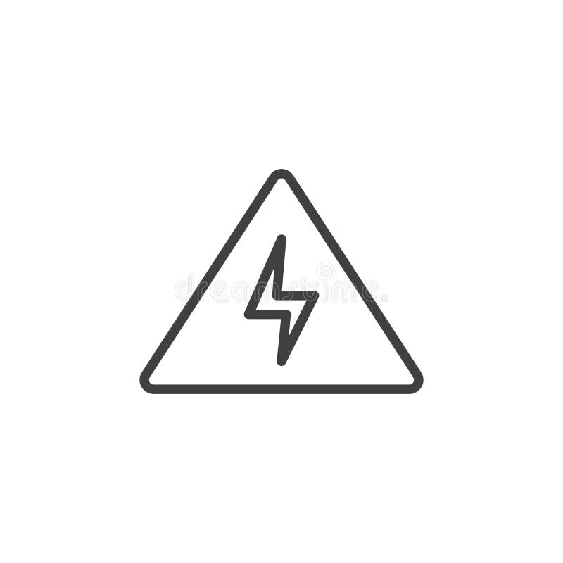 High voltage line icon stock vector. Illustration of notice - 163698514