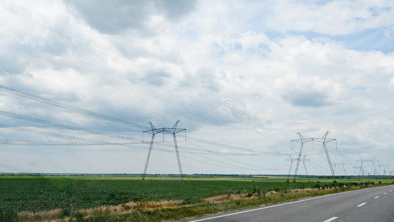 High -voltage Line of Ukrainian Power Grids before the War in Ukraine ...