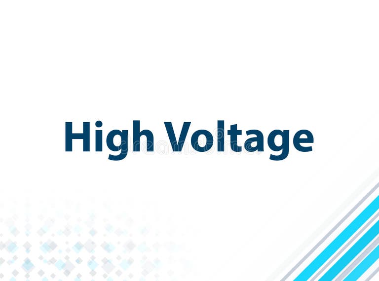 High Voltage Modern Flat Design Blue Abstract Background Stock ...