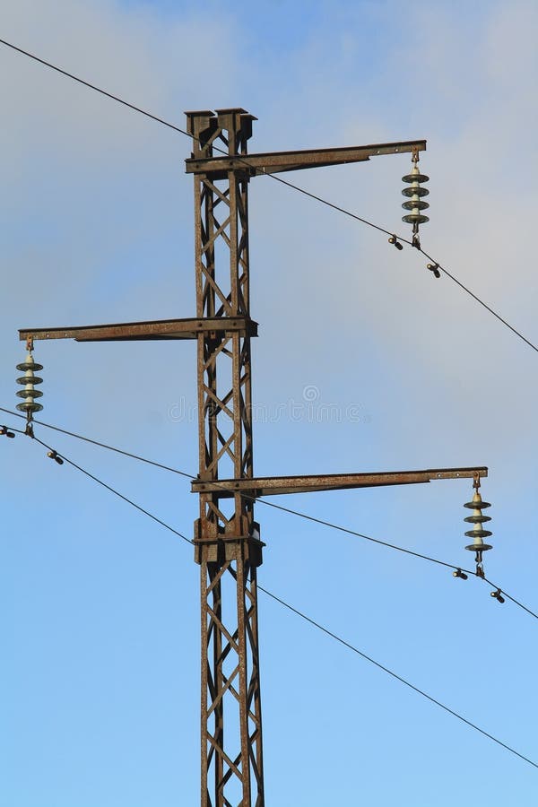 High voltage pillar stock image. Image of insulator, isolation - 66800577