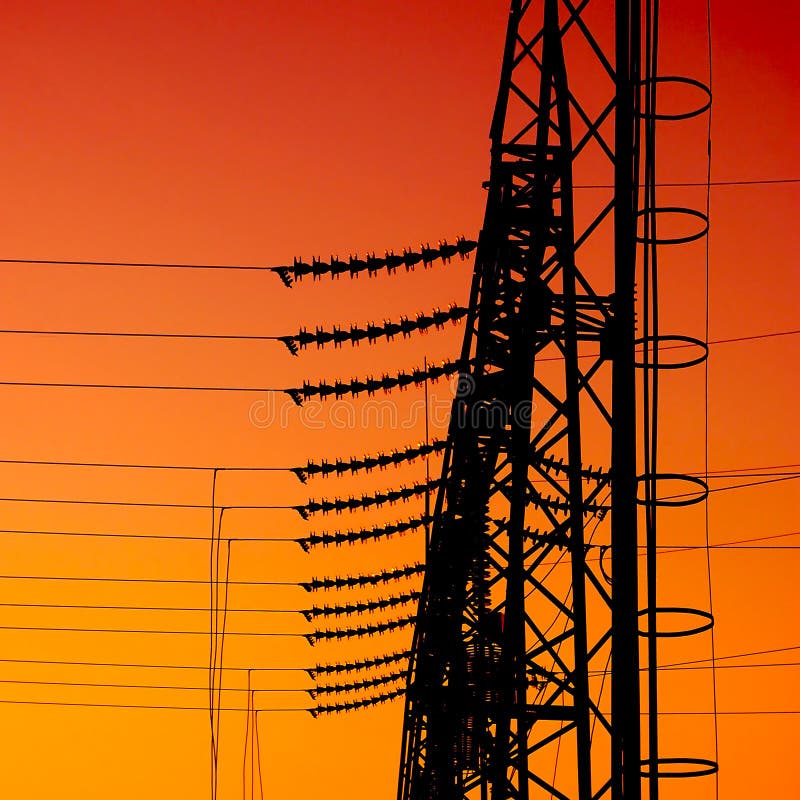 High voltage pilon stock photo. Image of industrial, energy - 30460642