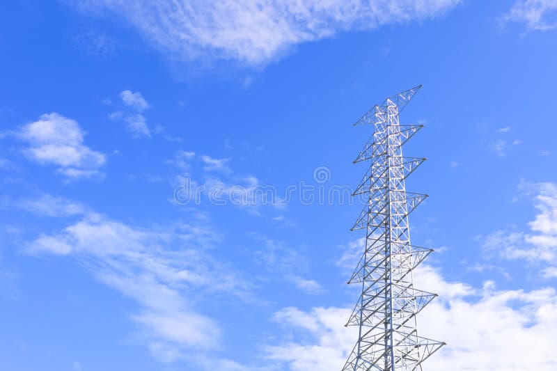 High Voltage Pole Electrical Transmitters, Clean Energy Stock Image ...