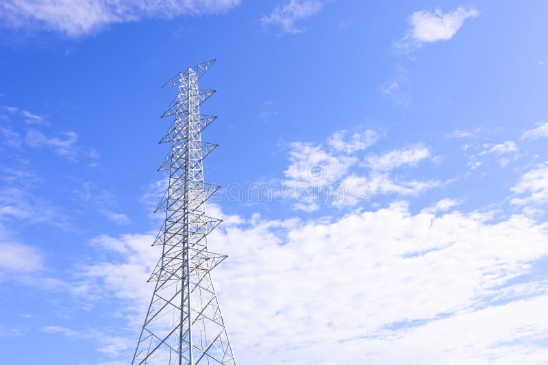 High Voltage Pole Electrical Transmitters Clean Energy Stock Image ...