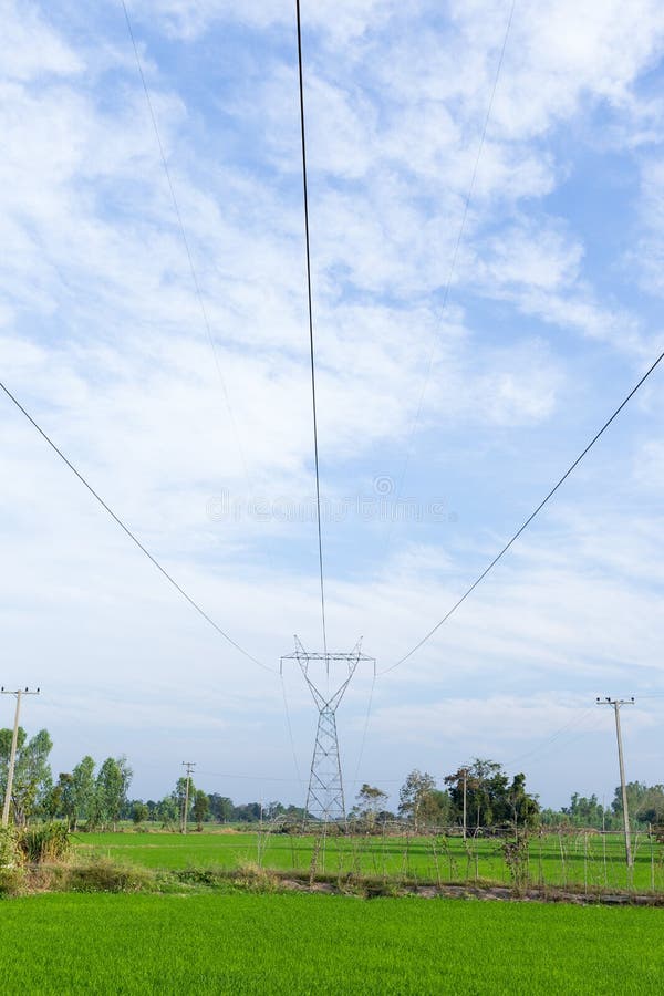 High voltage pole stock photo. Image of equipment, post - 68956090