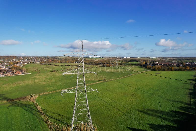 High Voltage Post,High Voltage Tower Sky Field Grass Housing Esate ...