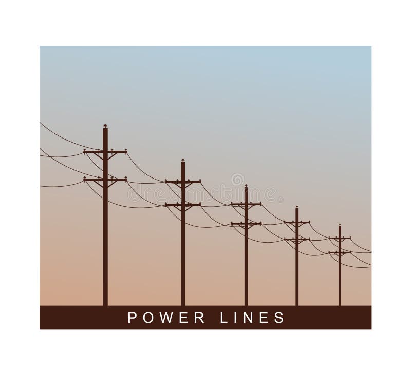High Voltage Post stock vector. Illustration of pillar - 91019489
