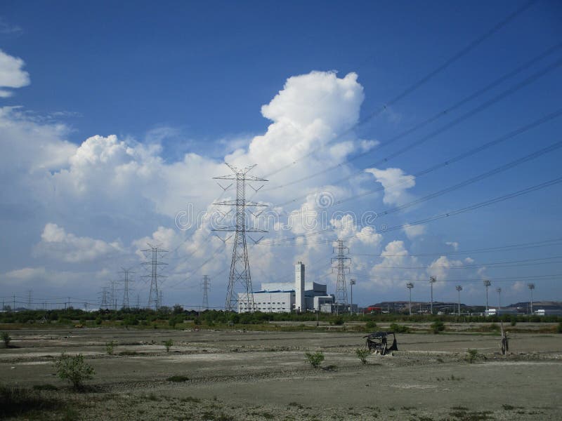 High-voltage Power Grids in Remote Areas Stock Image - Image of voltage ...