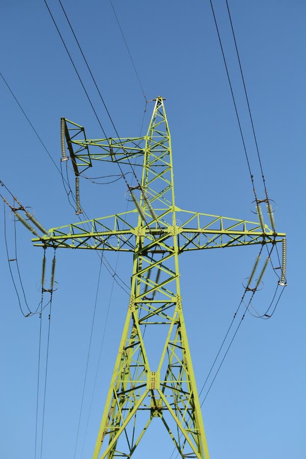 Nautical Pylon Against Blue Sky Stock Image - Image of wood, weather ...