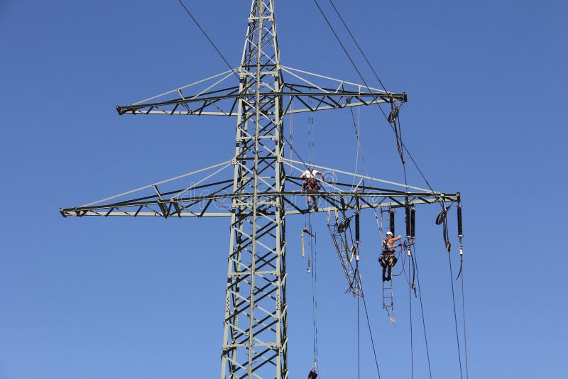 High voltage power line editorial photo. Image of save - 57912721
