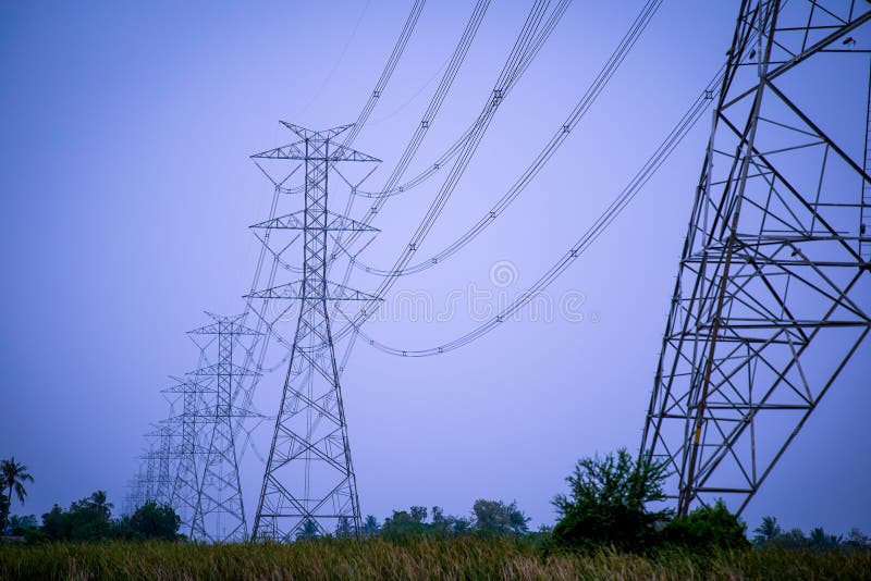 High voltage power lines stock image. Image of line - 114923251
