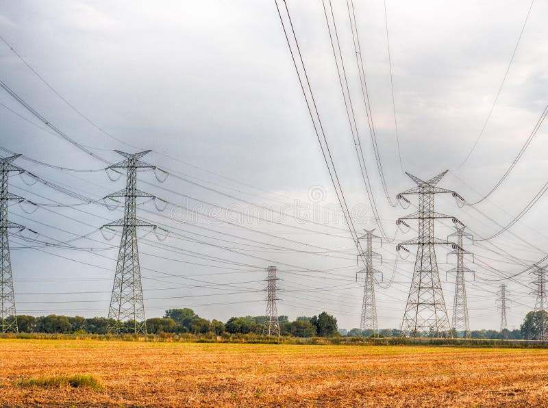 High Voltage Power Lines stock photo. Image of field - 123430278 High Voltage Power Lines stock photo. Image of field - 123430278
