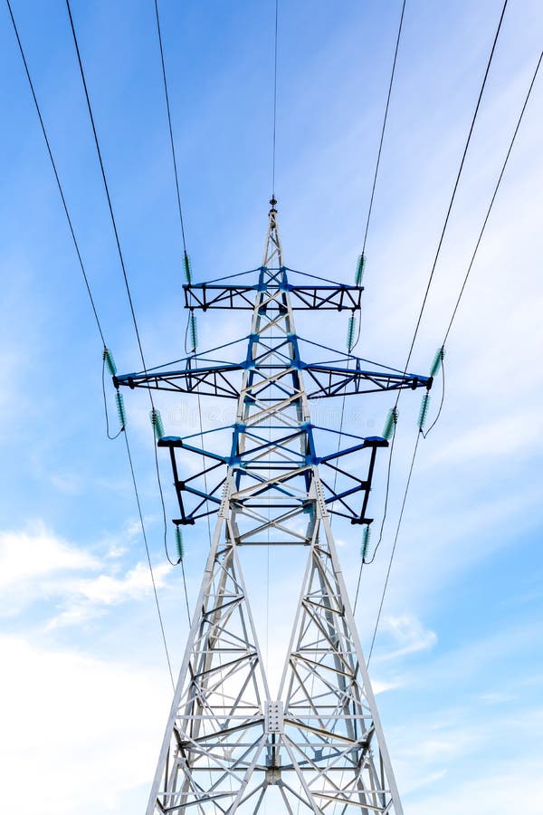 High Voltage Power Lines. Transmission and Supply of Electricity ...