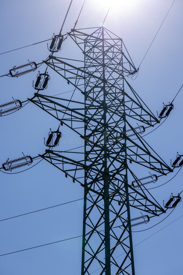 High Voltage Power Pole and Lines Stock Photo - Image of cable ... High Voltage Power Pole and Lines Stock Photo - Image of cable ...