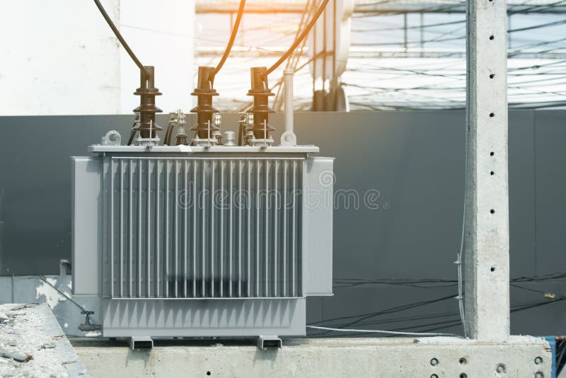 High-voltage Power Transformer Stock Photo - Image of high, engineering ...