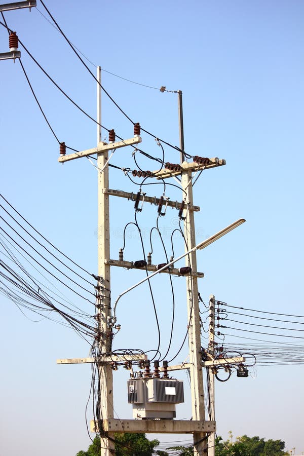 High-voltage Power Transmission Lines are Converted To 220V through ...