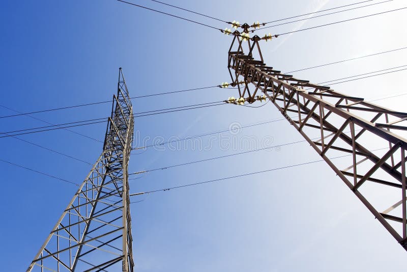 High voltage pylon stock photo. Image of wire, tall, electricity - 11628008