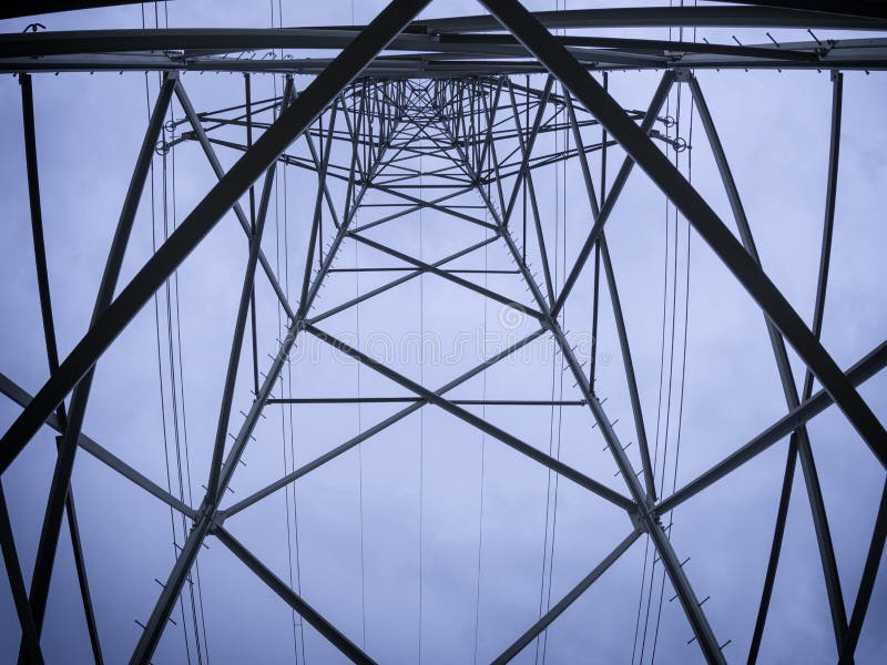 High voltage pylon stock photo. Image of shape, pylon - 118276772