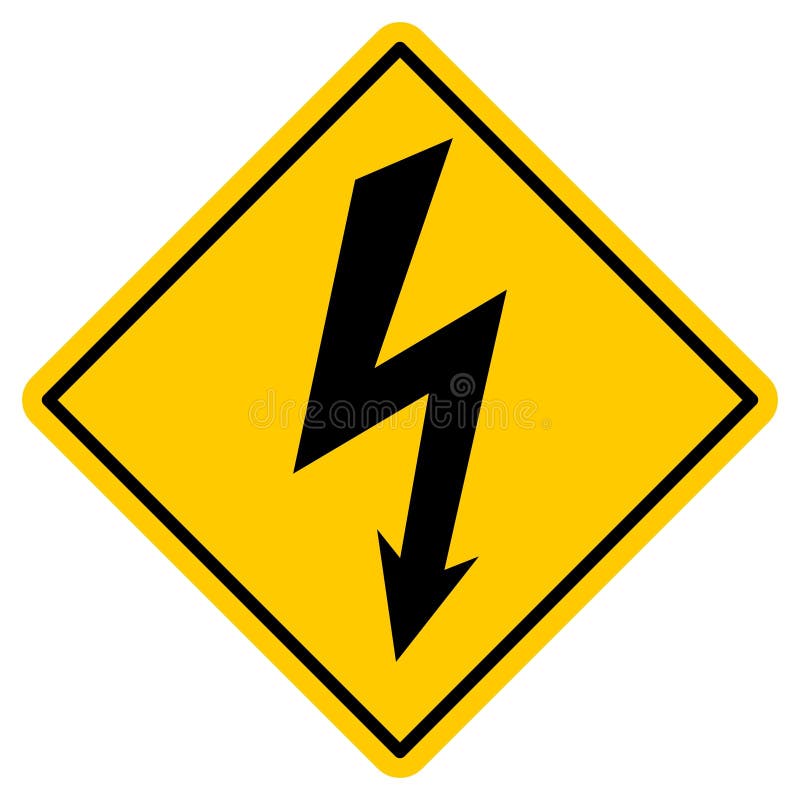 High Voltage Sign. Caution or Danger or Warning Sign, Electrical Hazard ...