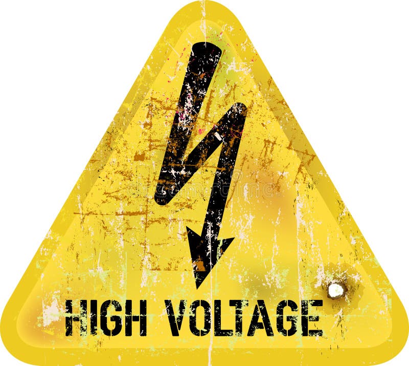 High Voltage sign stock vector. Illustration of insignia - 11614044