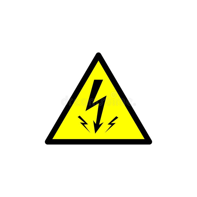 High Voltage Sign Vector Design Stock Vector - Illustration of safety ...