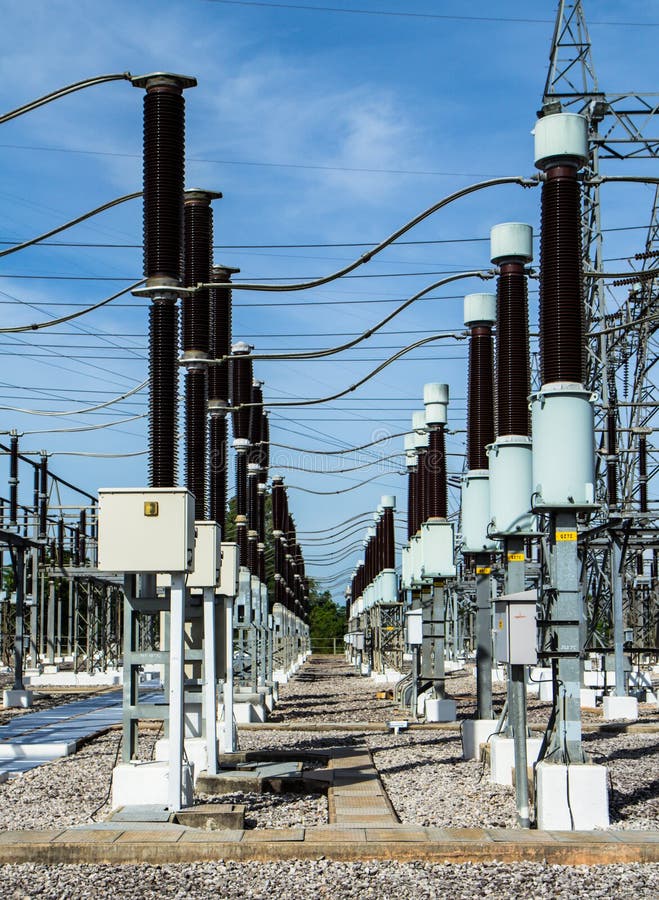 High voltage substation stock photo. Image of metal, factory - 25693122
