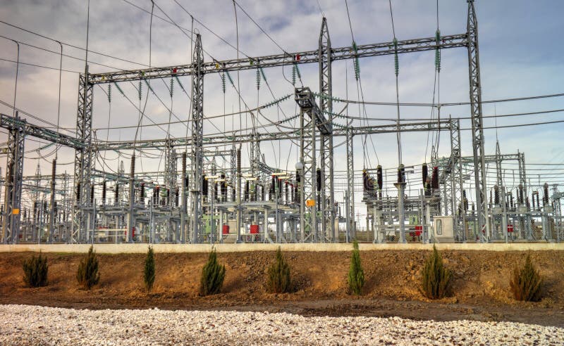 Switchyard 3 stock photo. Image of electrical, engineering - 3372622