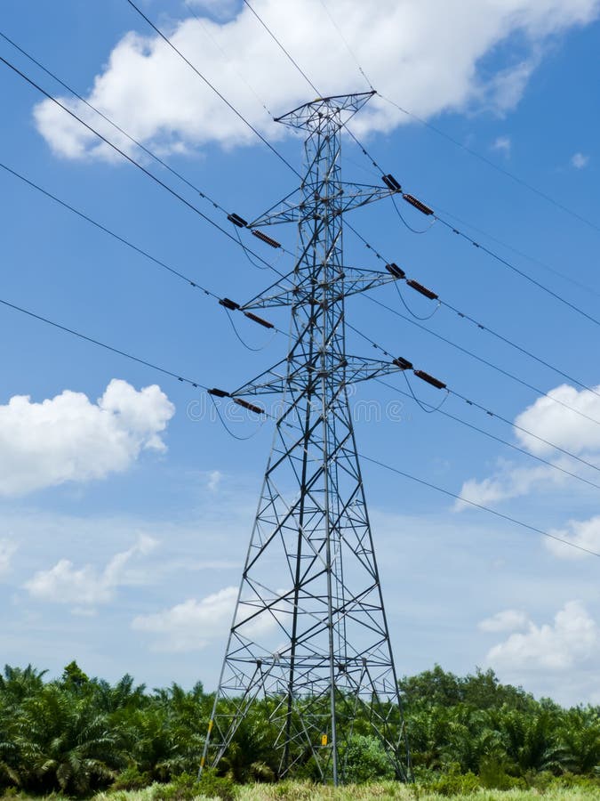 High voltage tower stock photo. Image of metal, architecture - 25808046