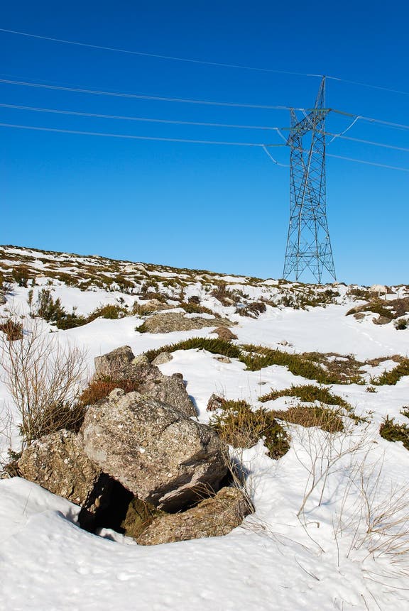 High voltage tower stock image. Image of line, engineering - 42814935