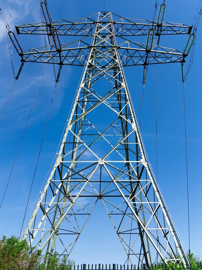 High voltage tower stock photo. Image of evening, industry - 39918800