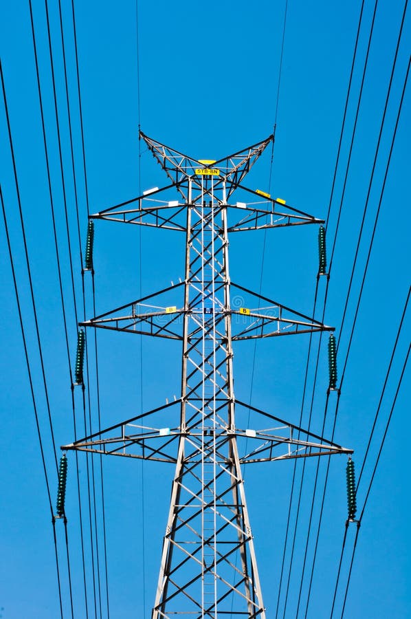 High-voltage towers stock photo. Image of cable, electric - 17891028