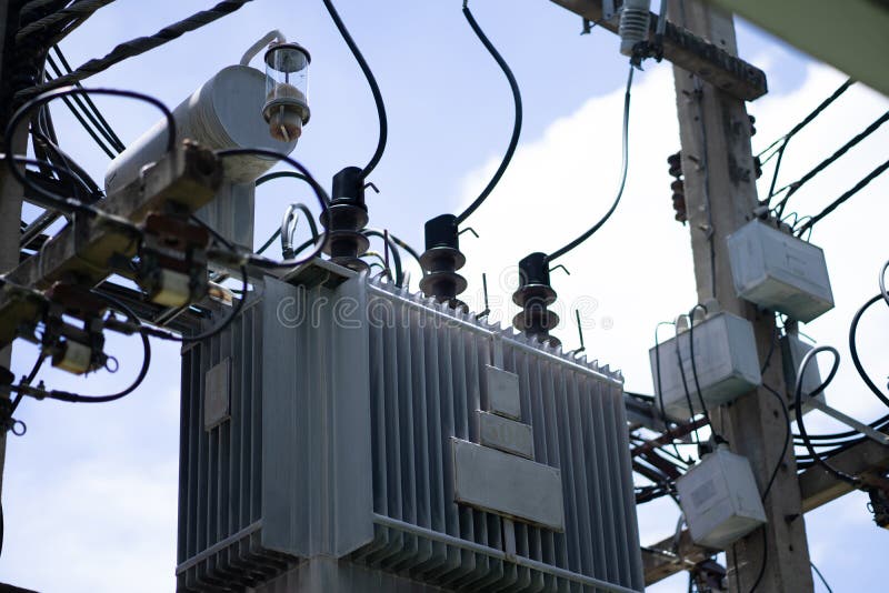 A High-voltage Transformer in a Cage Protects Against Early Morning ...