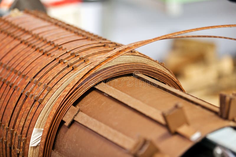 A Transformer Coil with Core Winding Stock Photo - Image of coil ...