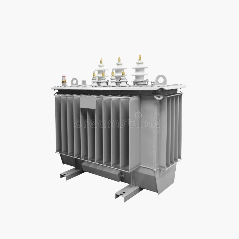 Transformer on a White Background Stock Photo - Image of steel, metal ...