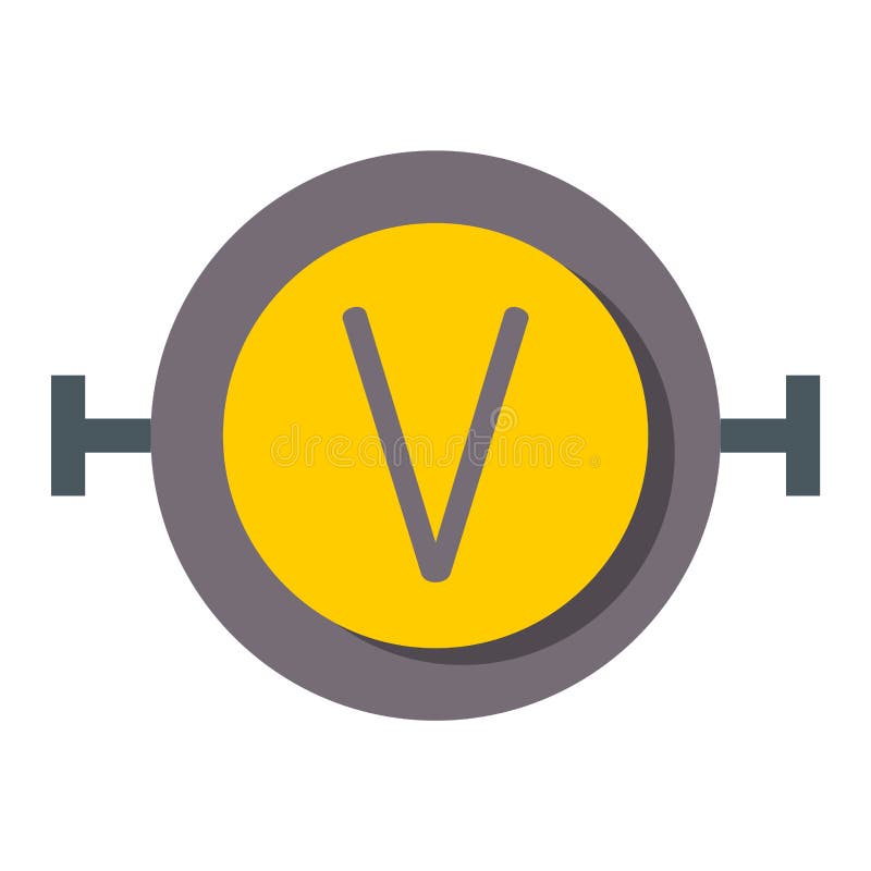 High Voltage Vector Icon on Rounded Square Button Attention Caution Safety Electrical Sign ...