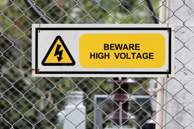 476 Electrical Transformer Warning Sign Stock Photos - Free & Royalty ...
