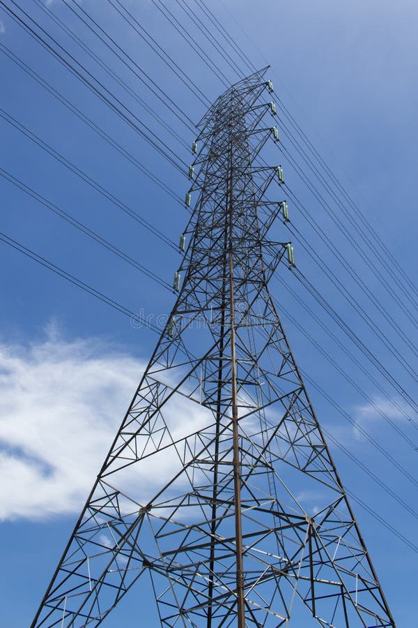 High-voltage Wire Tower stock image. Image of electricity - 40776169