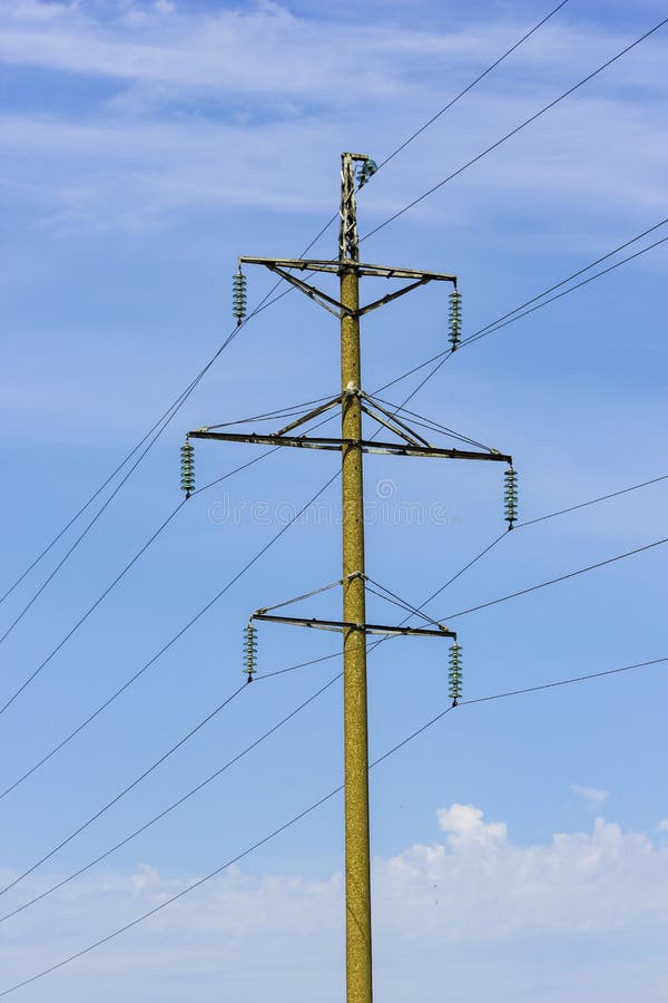High Voltage Wires Power Transmission Lines Stock Image - Image of line ...