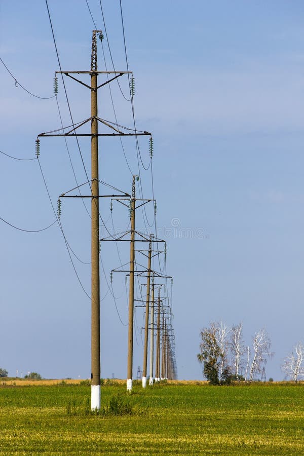 High Voltage Wires Power Transmission Lines Stock Image - Image of ...