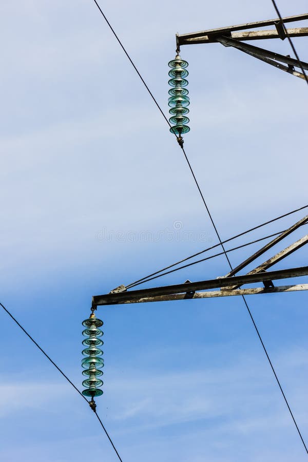 High Voltage Wires Power Transmission Lines Stock Image - Image of tall ...